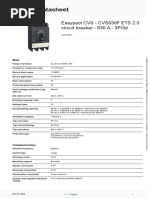 Product Data Sheet: Easypact CVS - CVS630F ETS 2.3 Circuit Breaker ...