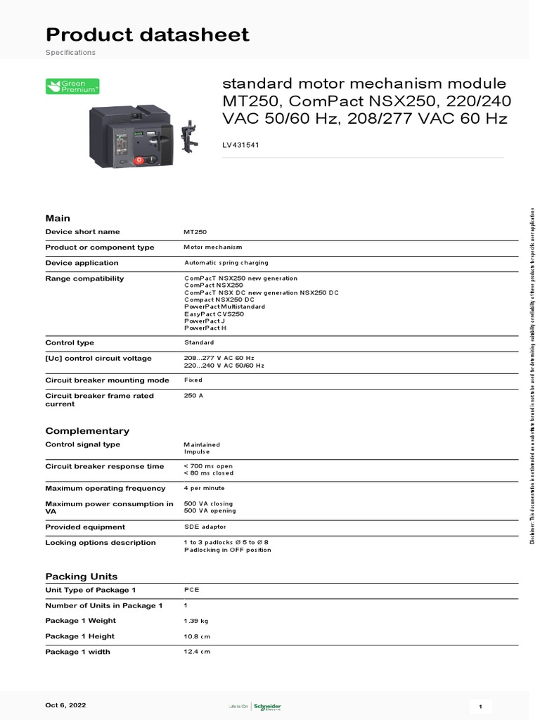 Compact NSX Lv431541 | PDF | Alternating Current | Electrical Engineering