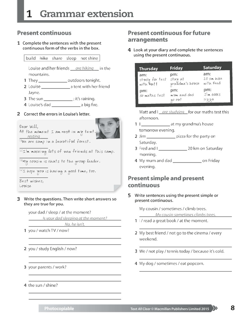 Present Simple and Present Cont 1 | PDF
