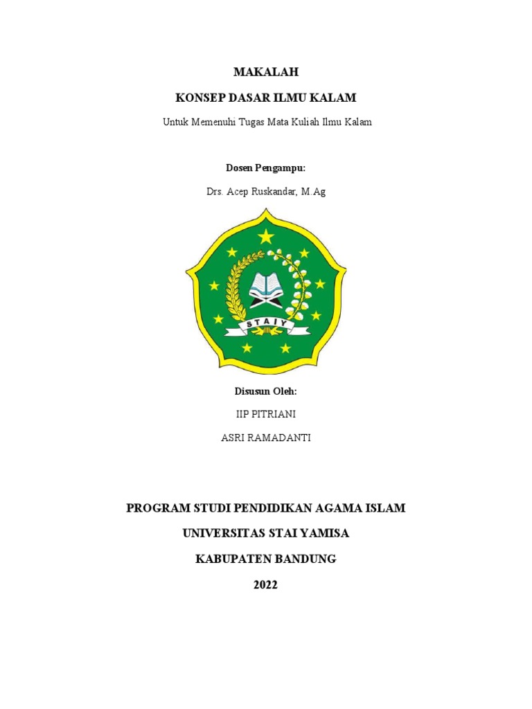 Makalah Ilmu Kalam-1 | PDF