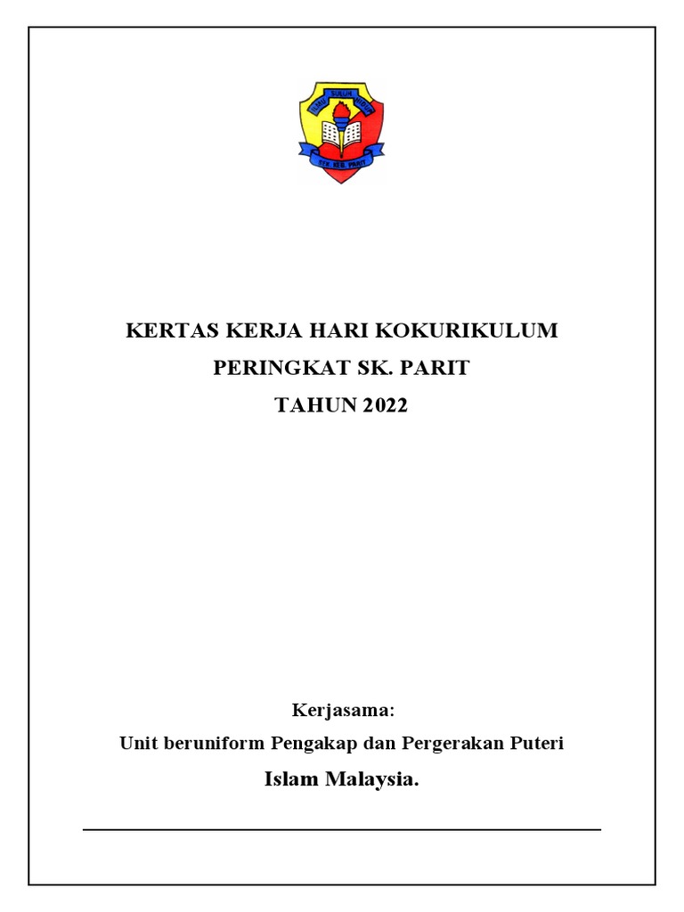Kertas kerja Hari Kokurikulum 2018 | PDF