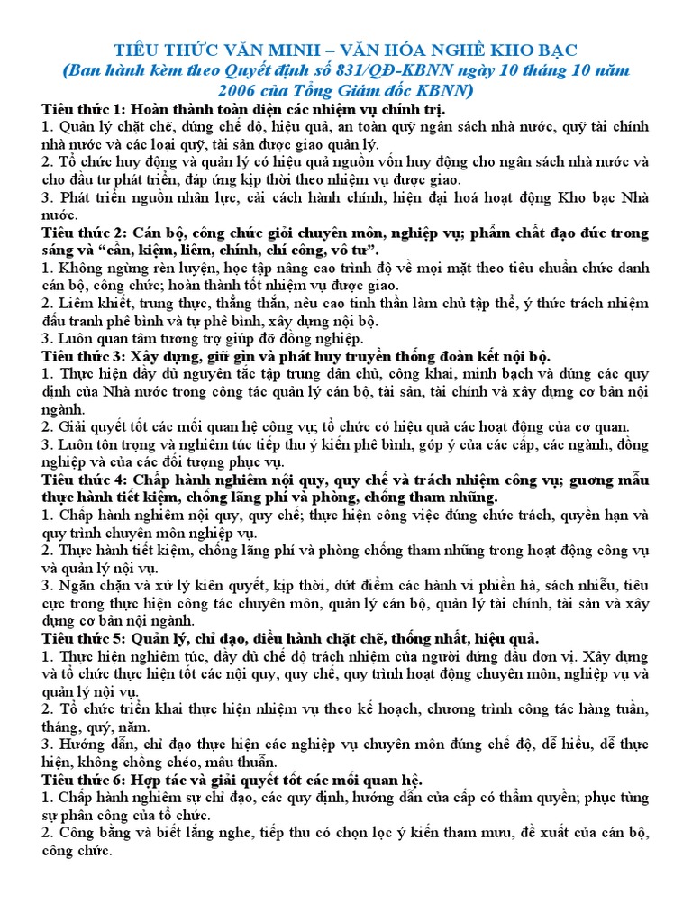 6.tiêu Thức Văn Minh-Vh KB | PDF