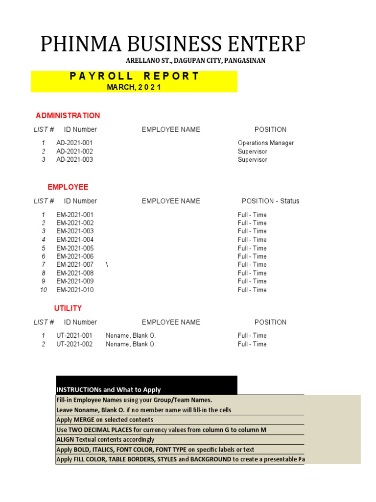 Payroll Report | PDF | Payroll Tax | Taxation