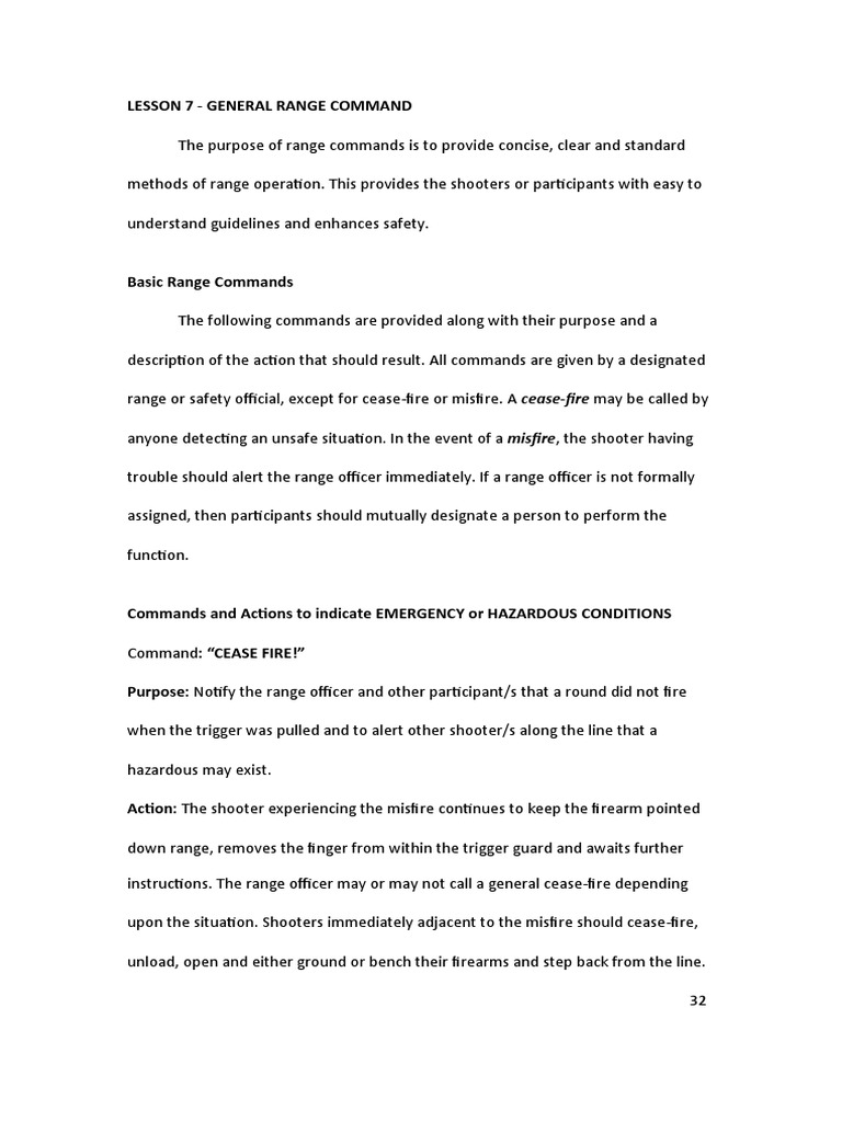 Lesson 7 Fundamentals of Marksmanship | PDF | Firearms | Trigger (Firearms)
