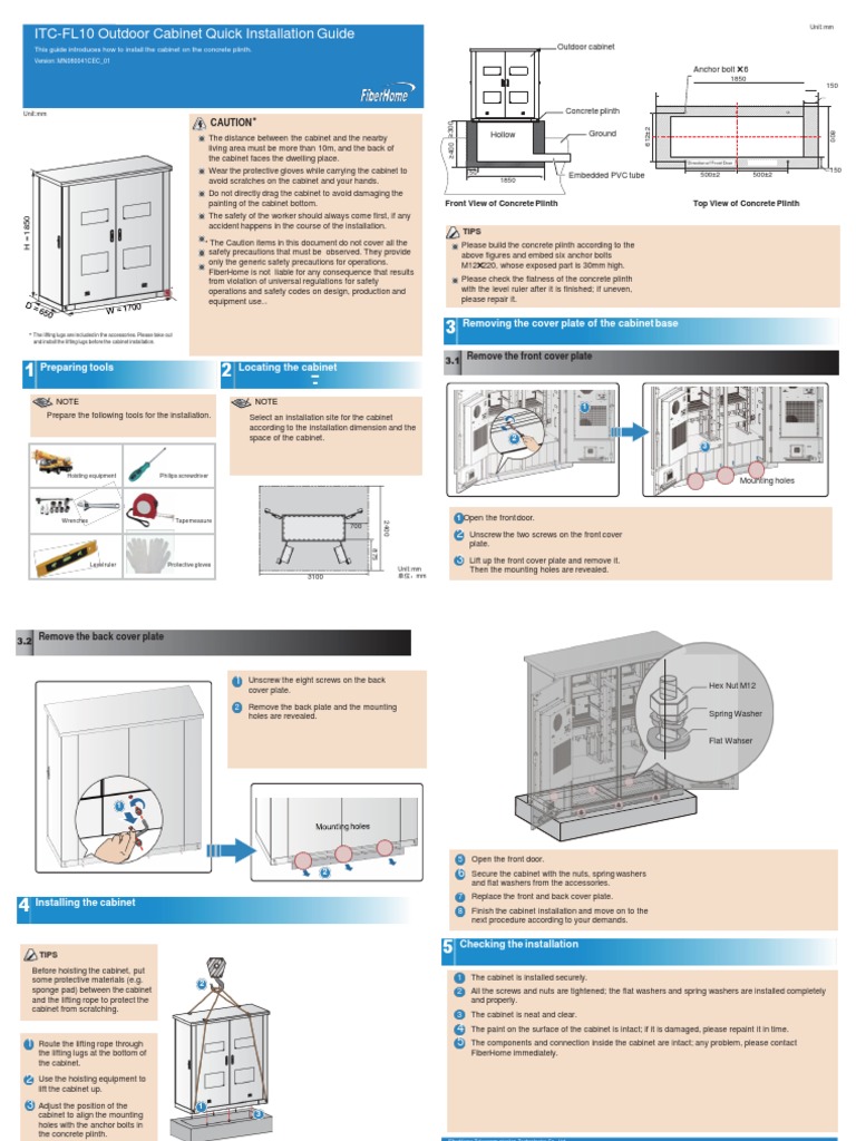 Guide D'installation Pour FL10 | PDF | Screw | Tools