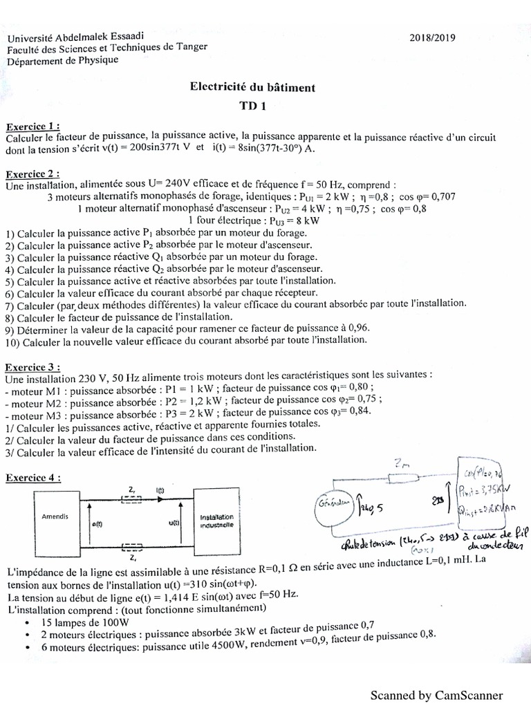 TD 1 + Corrigé | PDF