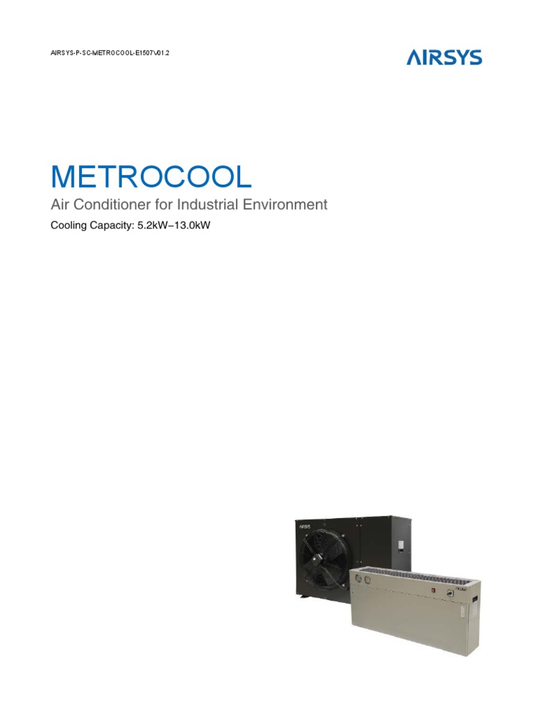 Airsys P PC Metrocool E1507v01.2 | PDF | Air Conditioning | Heat Exchanger