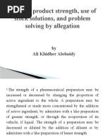 Pharmacy Alligation Practice Problems | PDF | Chemical Substances ...