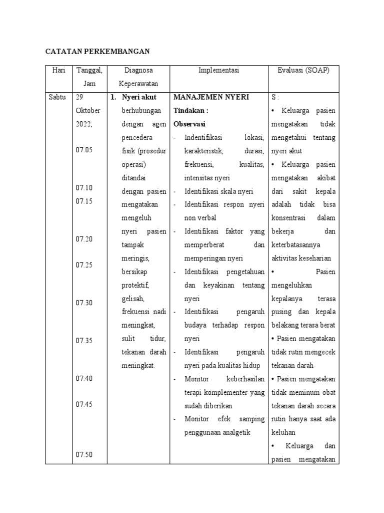 Catatan Perkembangan | PDF