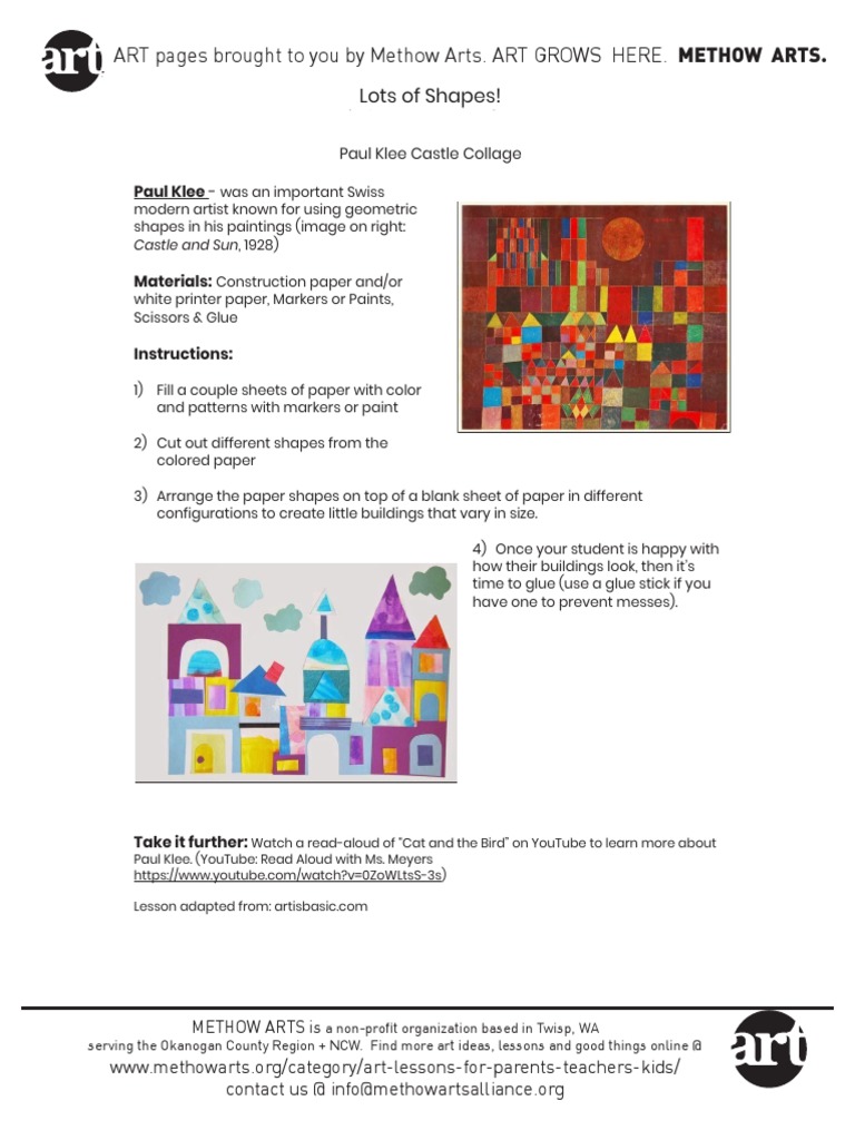 Methow Arts ART Pages Paul Klee 1 | PDF