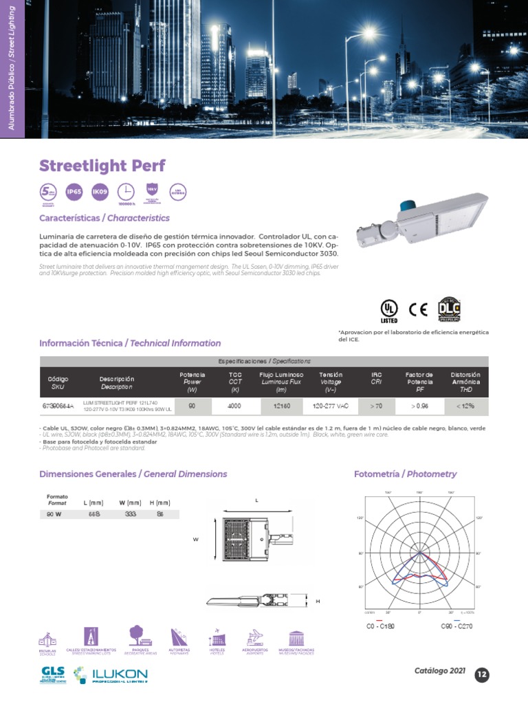 Ilukon Streetlight Perf | PDF | Óptica | Electrónica