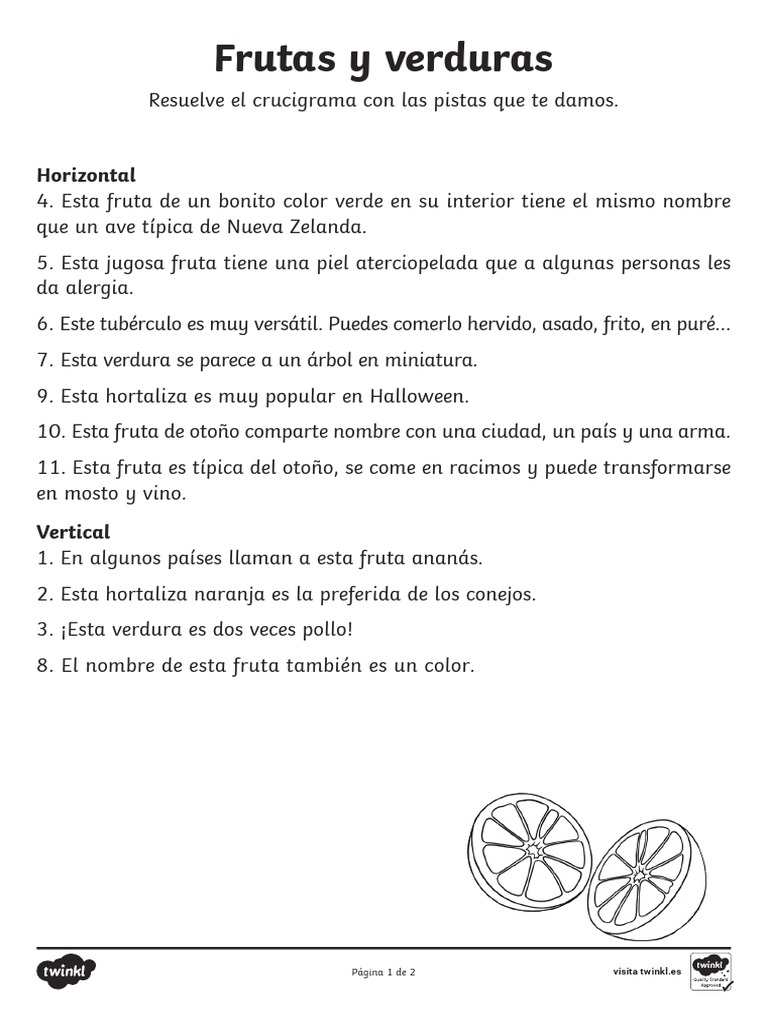 Frutas Y Verduras Pdf Cocinando Cocina