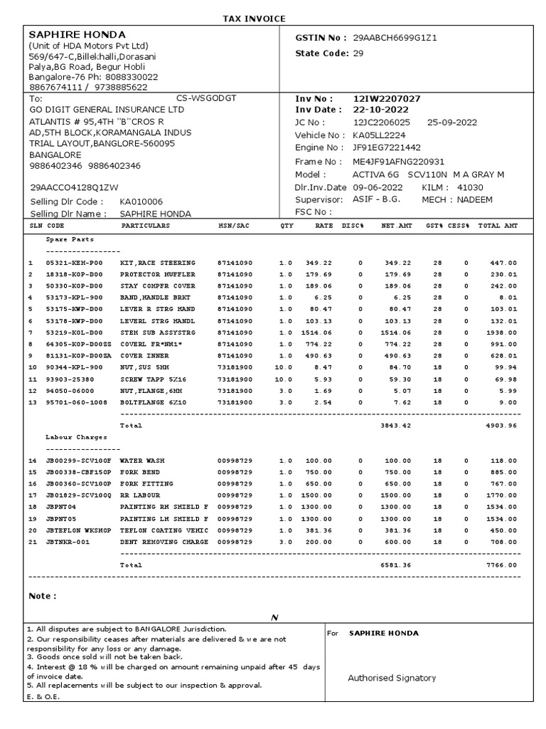 KA05LL2224 | PDF | Motor Vehicle | Vehicles