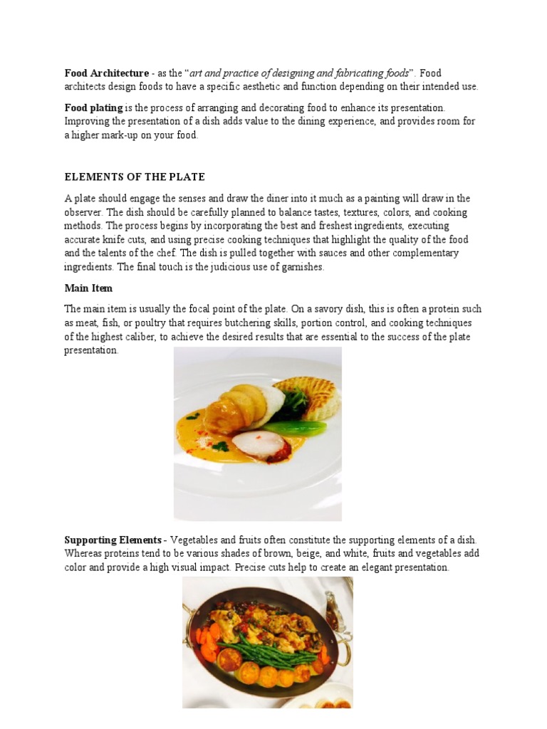 Food Architecture | PDF | Foods | Tableware