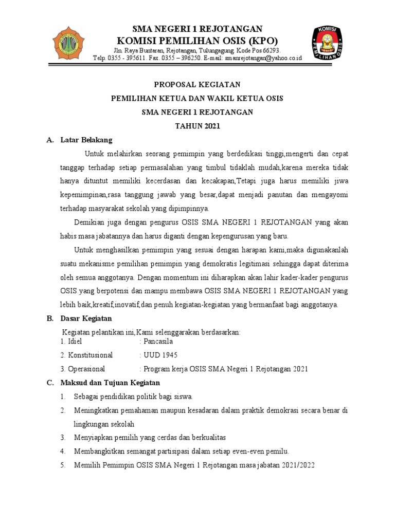 Proposal Kpo 2021 | PDF