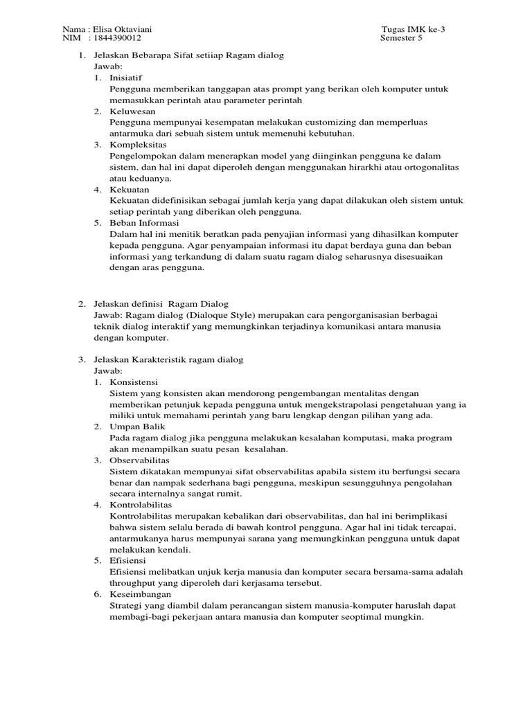 03tugas3 - IMK - Elisa Oktaviani - 1844390012 | PDF
