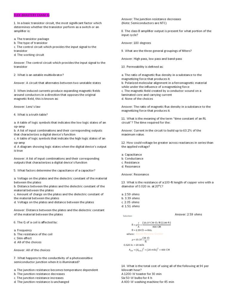 Elex 3 | PDF | Amplifier | Capacitor