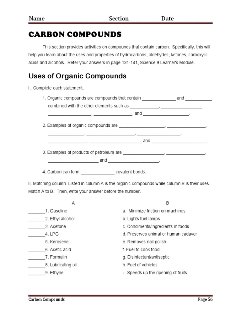 Understanding Organic Compounds: A Guide to the Properties and Uses of ...