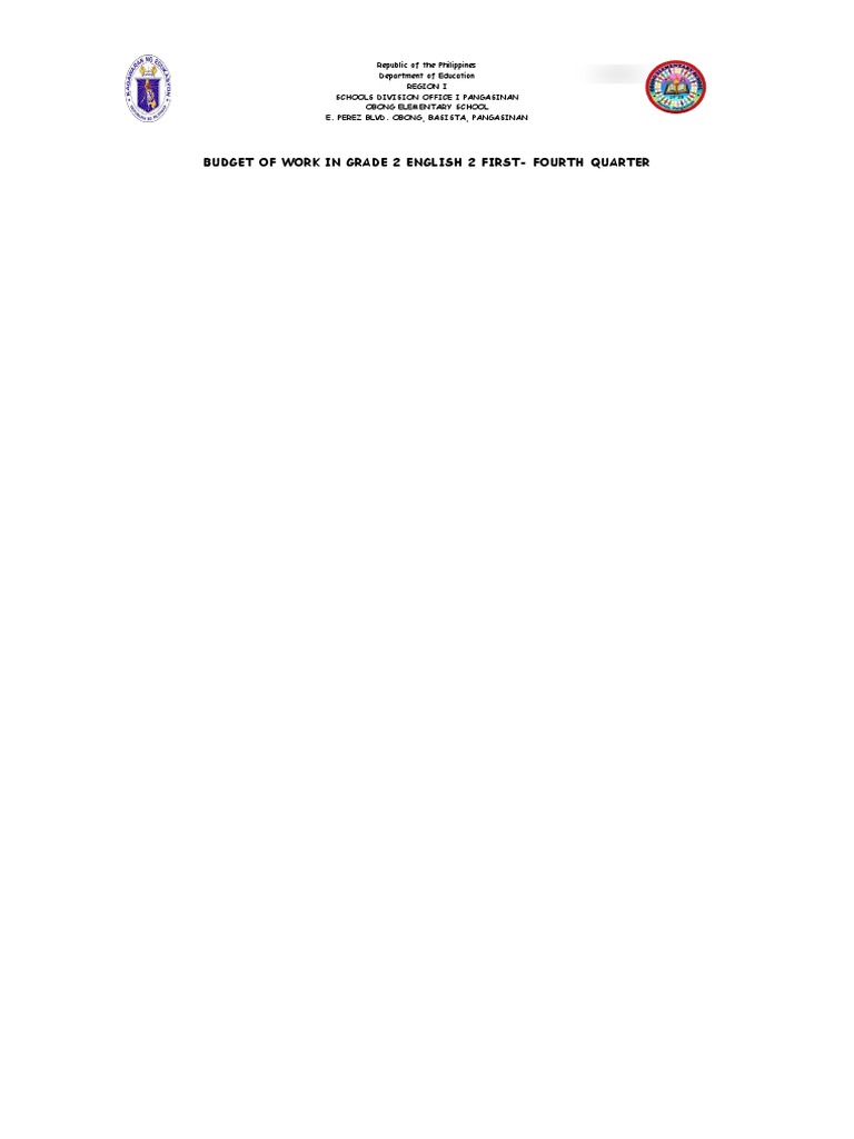 English Grade 2 Melc Pivot 4a Bow | PDF | English Language | Language ...