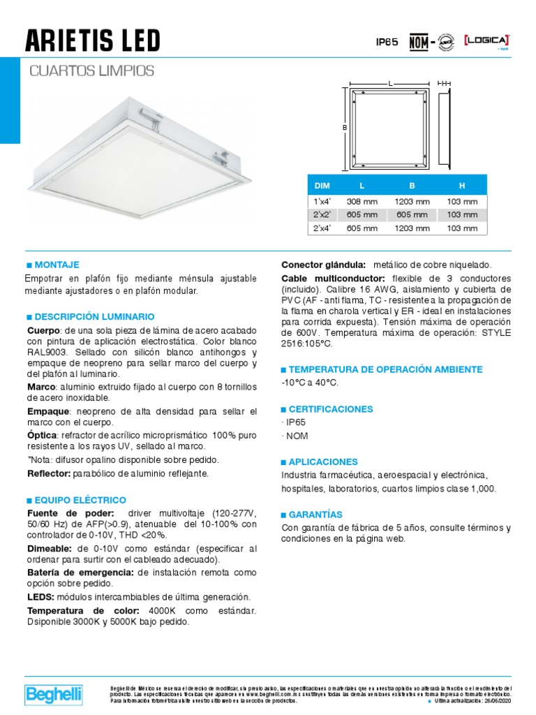 Arietis Led | PDF | Diodo emisor de luz | Materiales de construcción