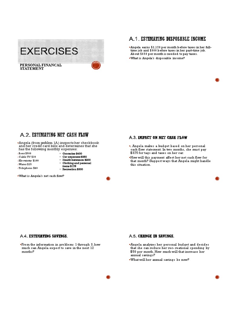 Exercise PF Chapter 2 | PDF | Debt | Income