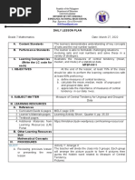 Problem Based Lesson Plan | PDF | Mean | Mode (Statistics)