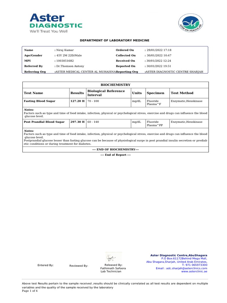 Lab Report 7359009 20220622112958 | PDF | Glycated Hemoglobin | Cholesterol