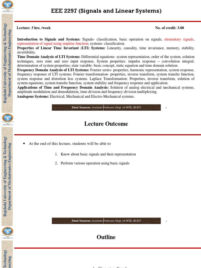 EEE - 2297 - Online - Lecture - 2 - ZT (18 Series) | PDF | Mathematical Objects | Electricity
