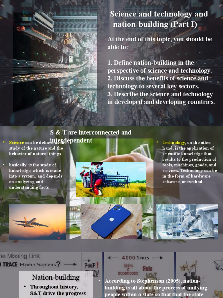 Nation Builidng STS | PDF | Science | Economic Development