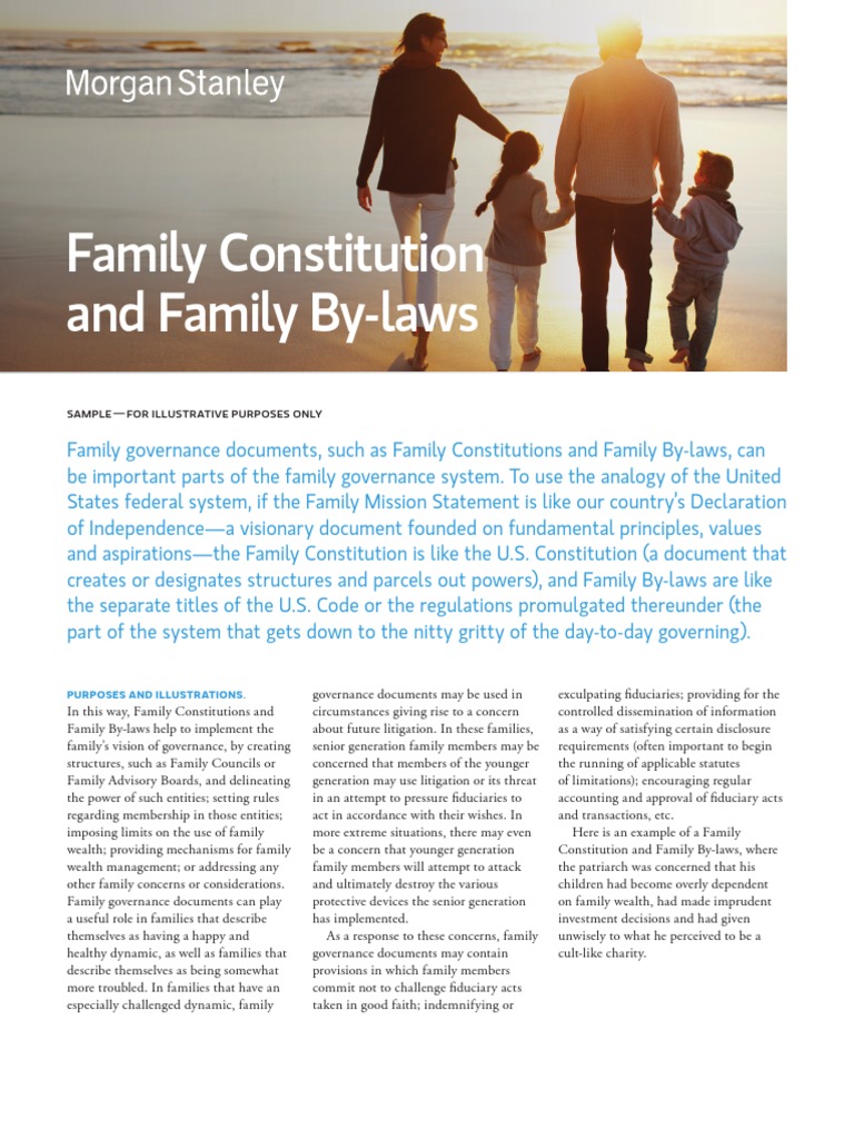 Family Constitution and Family by Laws | Download Free PDF | Trust Law ...