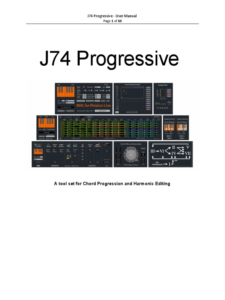 J74 Progressive - User Manual | PDF | Chord (Music) | Interval (Music)