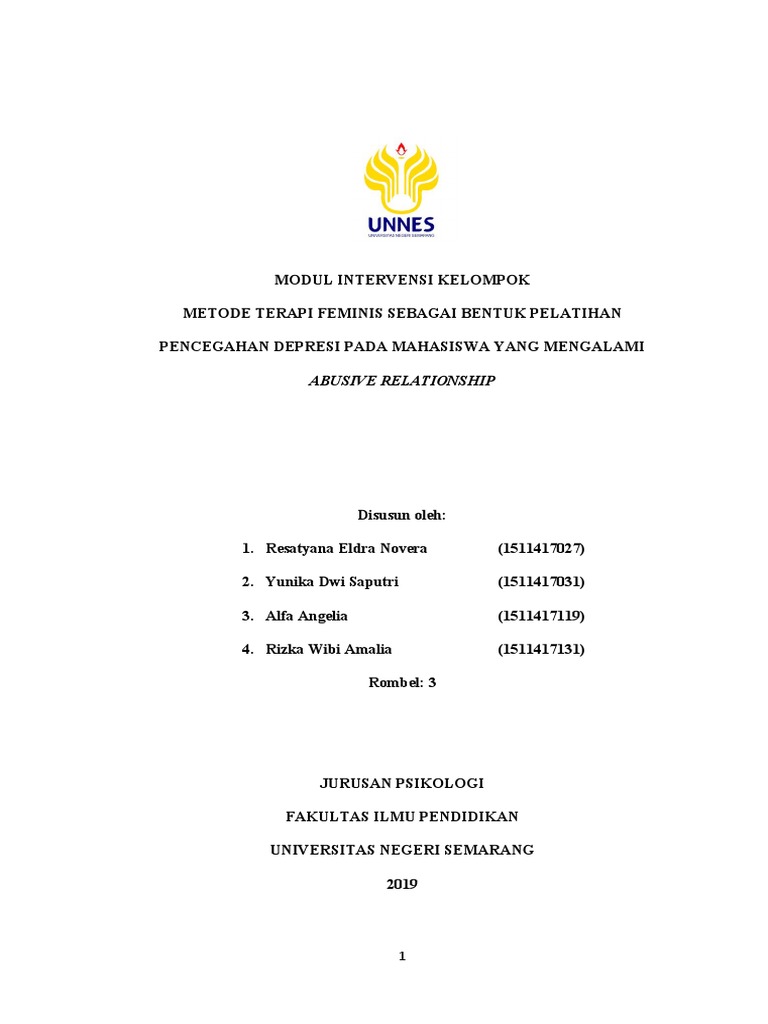 Rancangan Modul Intervensi Kelompok 7 | PDF