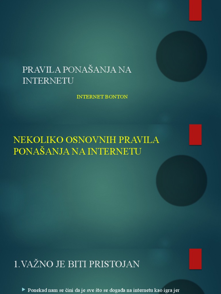 Bonton Na Internetu | PDF
