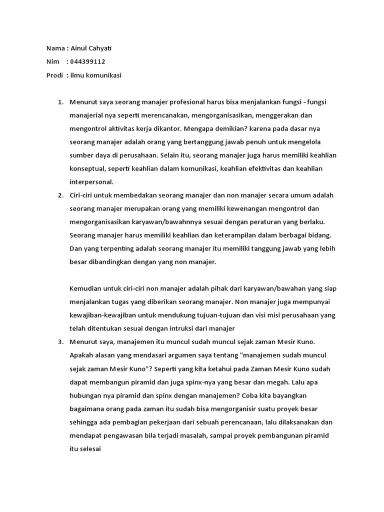 Ainulcahyati ISIP4111 Sesi 3 | PDF | Karier & Perkembangan | Pengembangan Diri