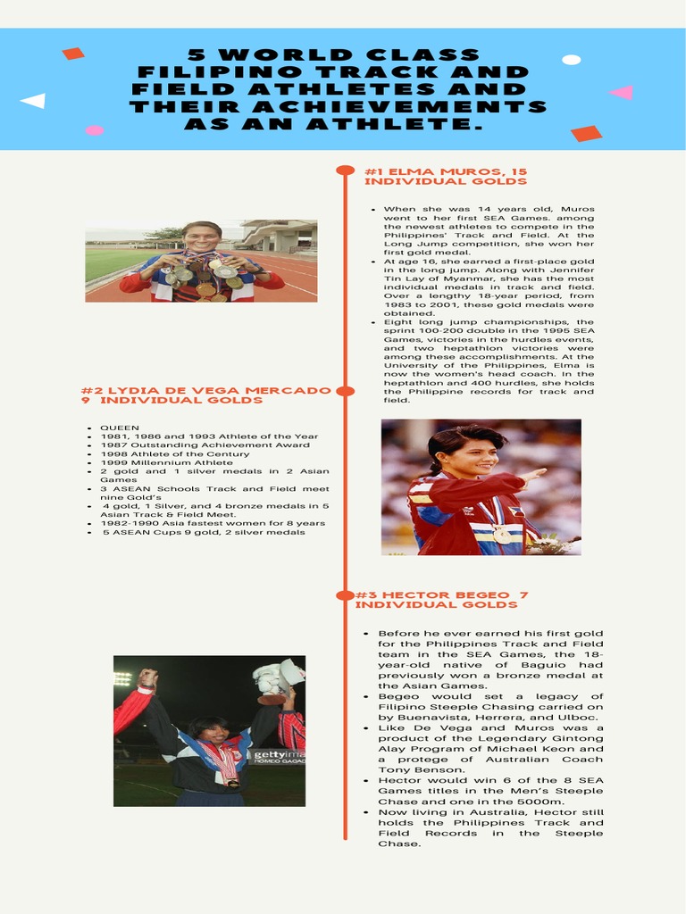 5 World Class Filipino Track and Field Athletes and Their Achievements ...