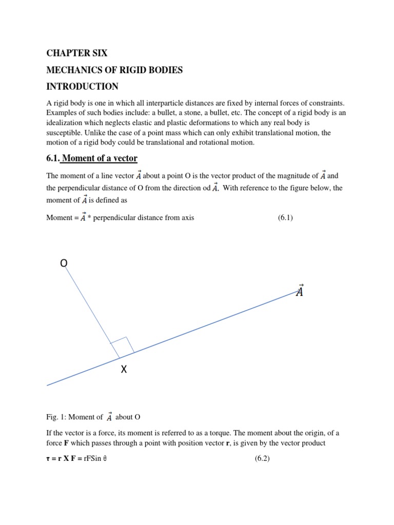 16 Mechanics of Rigid Bodies Note | Download Free PDF | Torque ...