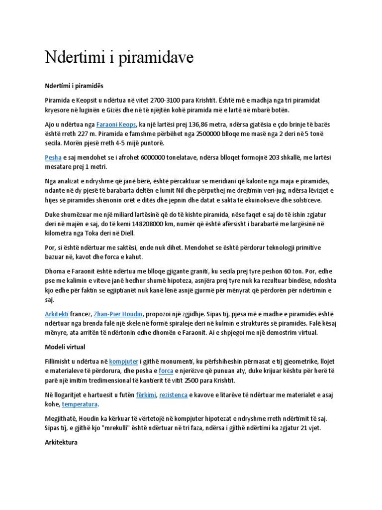 Ndertimi I Piramidave | PDF