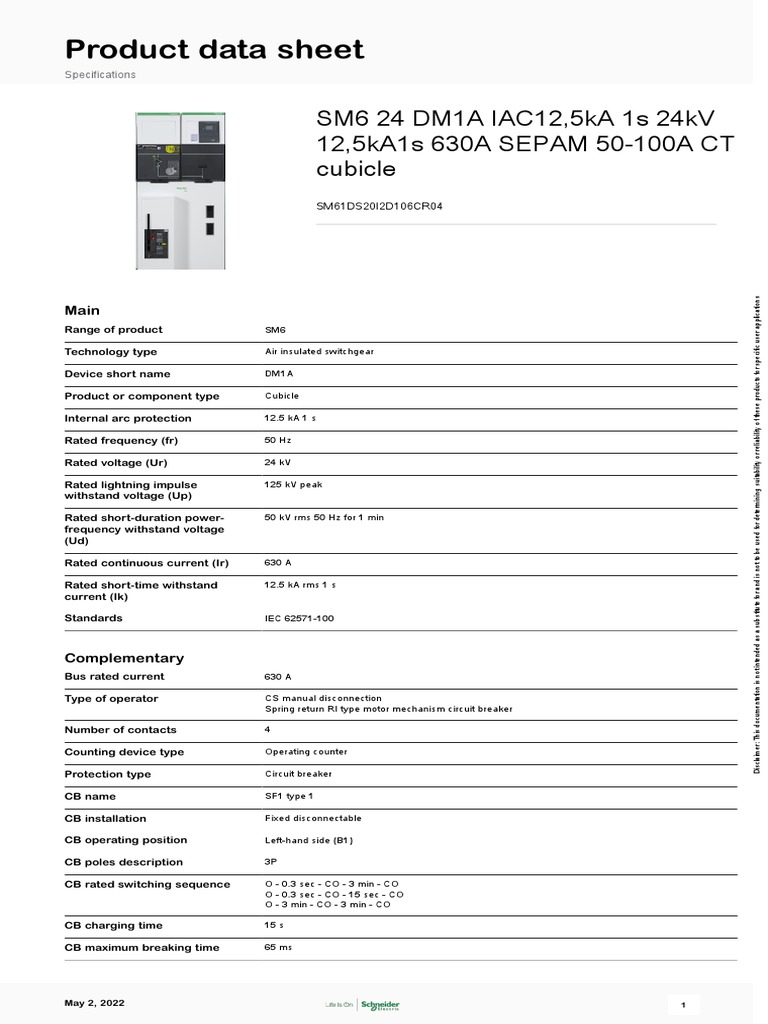 SM6-24 Sm61ds20i2d106cr04 | PDF