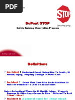 DuPont STOP Program Overview and Methods | PDF | Risk | Safety