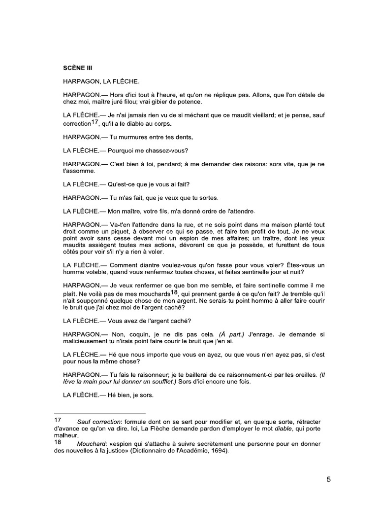 Harpagon La Flèche | PDF