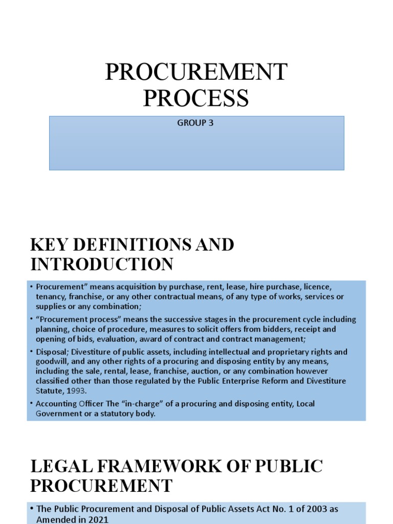Group 3 Procurement | PDF | Procurement | Accountability