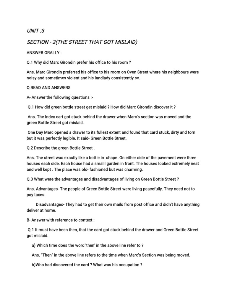 The Street That Got Mislaid | PDF