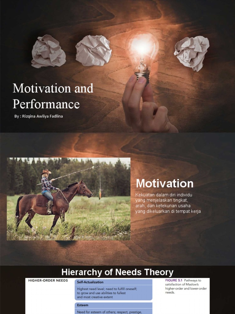 Motivation and Performance | PDF | Motivational | Motivation