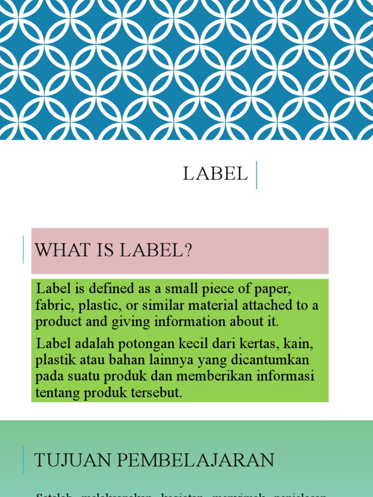Panduan Lengkap Label Produk | PDF