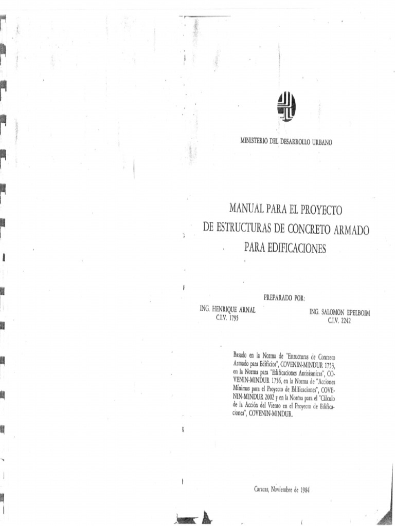 Manual para Estructuras de Concreto | PDF