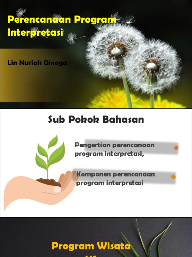 MK Interpretasi Alam II Perencanaan Program Interpretasi | PDF