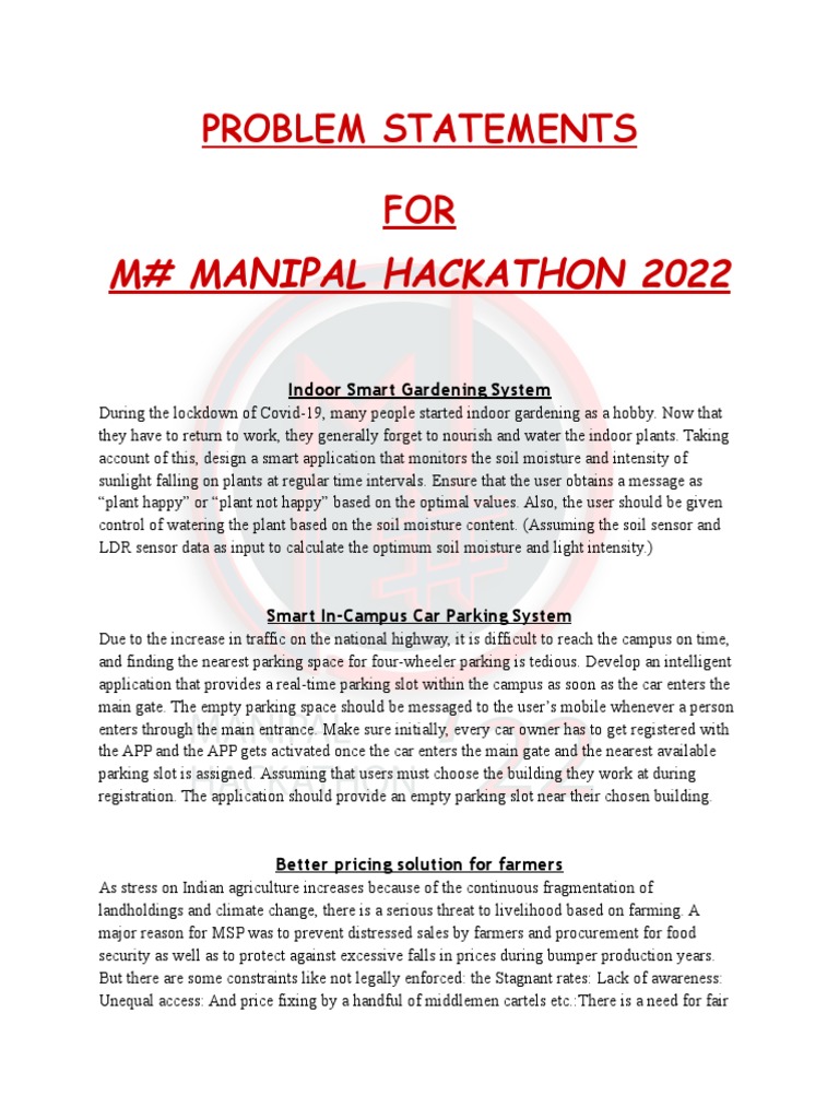 630d157a5ea21 PROBLEM STATEMENTS | PDF | Financial Technology | Finance & Money Management