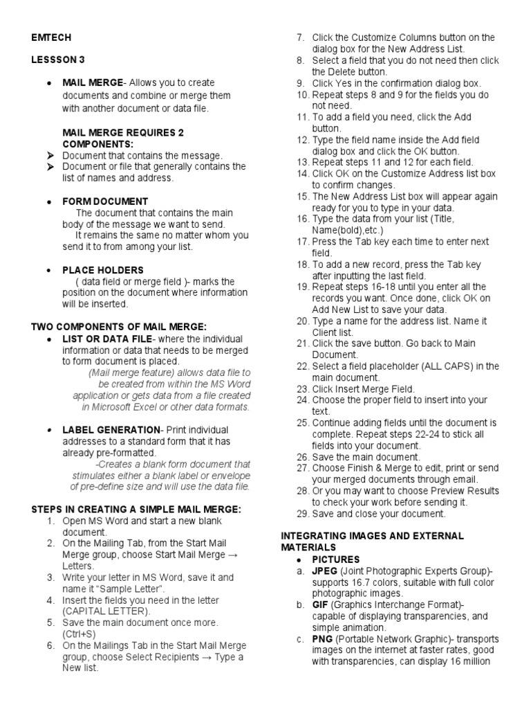 EMTECH 1st | PDF | Page Layout | World Wide Web