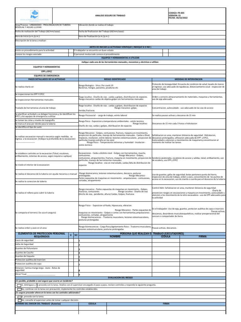 Fr-002. Ast - Prolongacion de Tuberias - Urbanismo | PDF | Ciencias de la Salud
