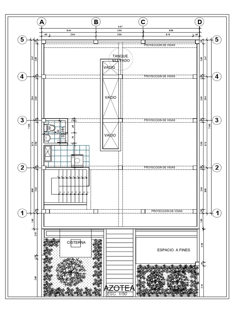 Plano Arq.-Azotea | PDF